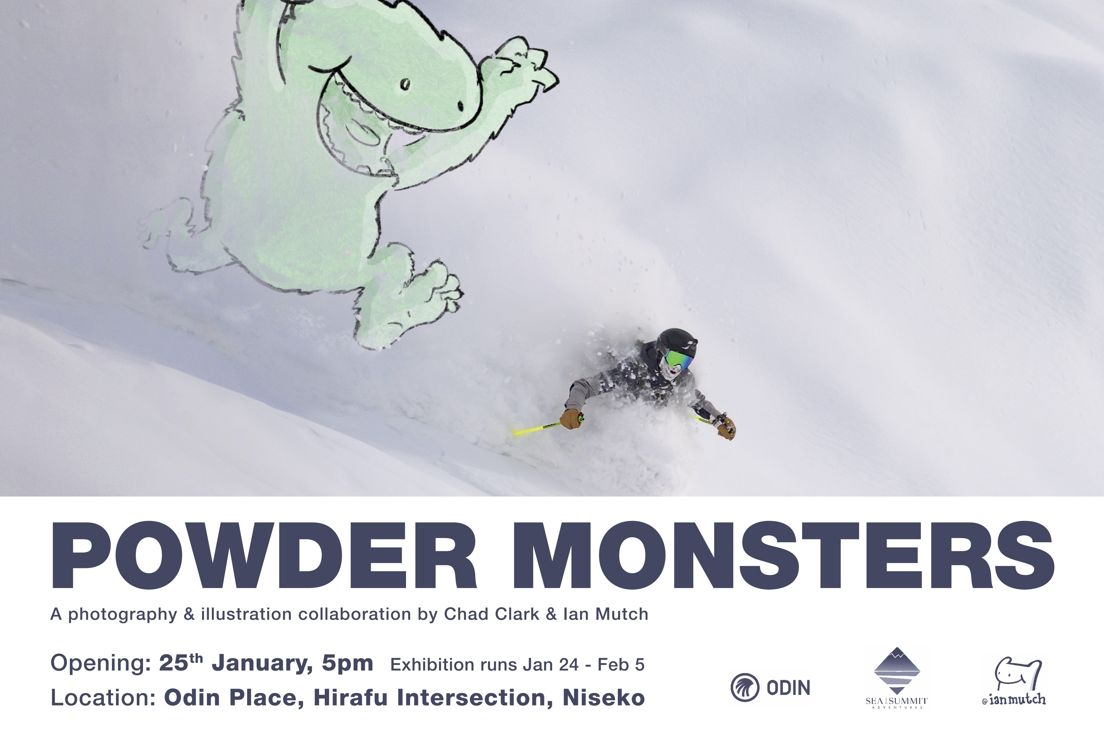 パウダーモンスター ほっこり遊び心のアート展 | Niseko Area Guide