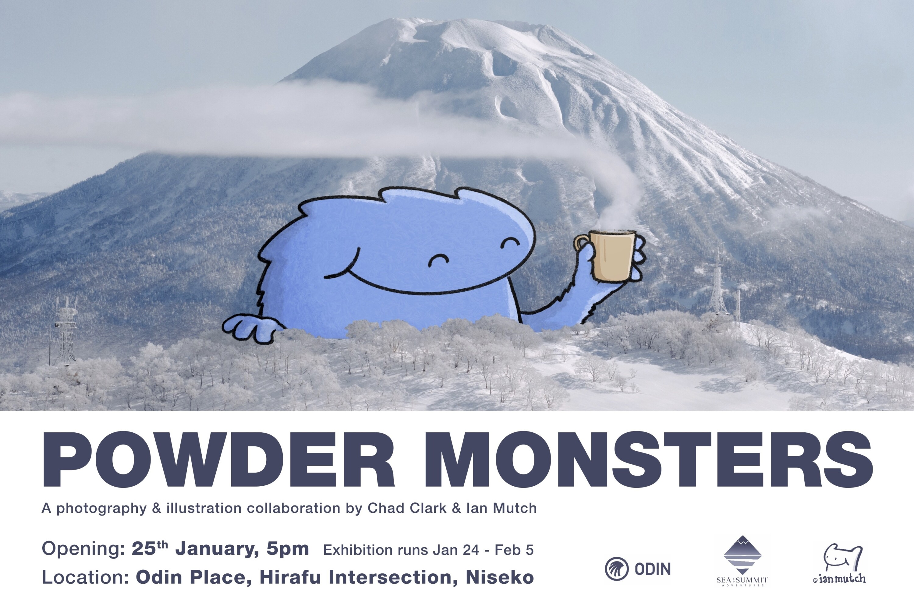 Powder Monsters - A Feel Good Winter Art Exhibition | Niseko Area Guide